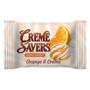 Creme Savers Orange and Creme Hard Candy | The Taste of Fresh Orange Swirled in Rich Cream | The Original Classic Creme Savers Brought To You By Iconic Candy | 3oz Bag