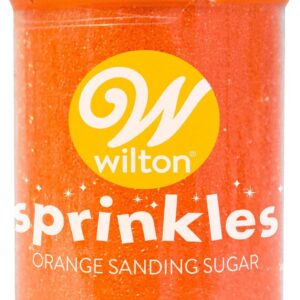 Wilton Sparkling Sugar Decorating Sprinkles, 3.25 oz., Orange