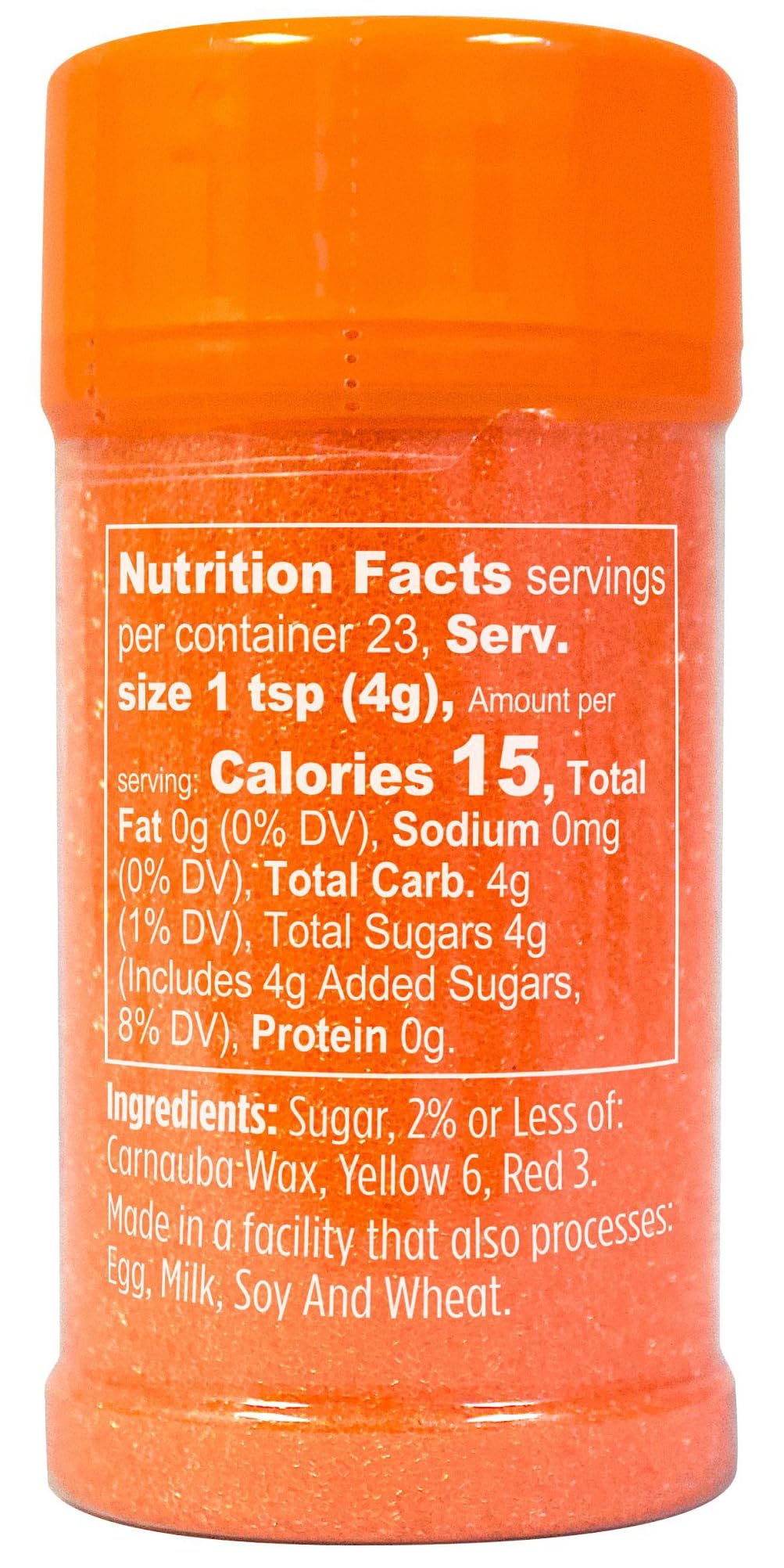 Wilton Sparkling Sugar Decorating Sprinkles, 3.25 oz., Orange