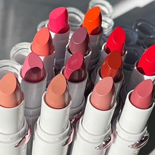 wet n wild Mega Last High-Shine Lipstick Lip Color, Infused with Seed Oils For a Nourishing High-Shine, Buildable & Blendable Creamy Color, Cruelty-Free & Vegan - Tanger-ring the Alarm