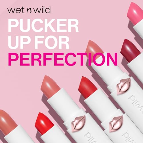 wet n wild Mega Last High-Shine Lipstick Lip Color, Infused with Seed Oils For a Nourishing High-Shine, Buildable & Blendable Creamy Color, Cruelty-Free & Vegan - Tanger-ring the Alarm