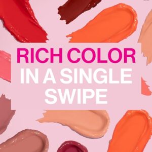 wet n wild Mega Last High-Shine Lipstick Lip Color, Infused with Seed Oils For a Nourishing High-Shine, Buildable & Blendable Creamy Color, Cruelty-Free & Vegan - Tanger-ring the Alarm