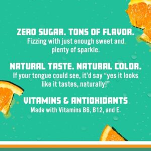 Sparkling Ice, Orange Mango Sparkling Water, Zero Sugar Flavored Water, with Vitamins and Antioxidants, Low Calorie Beverage, 17 fl oz Bottles (Pack of 12)