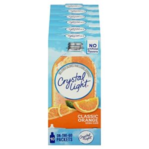 crystal light sugar-free classic orange on-the-go powdered drink mix 120 count