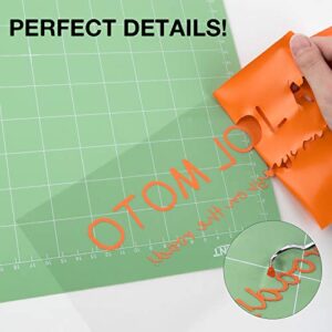 HTVRONT HTV Vinyl Rolls Heat Transfer Vinyl - 12" x 15ft Orange HTV Vinyl for Shirts, Iron on Vinyl for All Cutter Machine - Easy to Cut & Weed for Heat Vinyl Design (Orange)