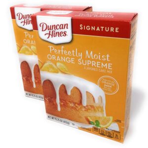 Duncan Hines Signature Orange Supreme Cake Mix 15.25oz (pack of 2)