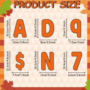 266 Pcs Letters Combo Pack Set Thanksgiving Fall Chalkboard Classroom Letters Orange Bulletin Board Letter and Number Accents for Home School Classroom Decor