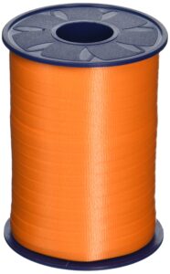 morex poly crimped curling ribbon, 3/16-inch by 500-yard, orange, 500-yard, 1-pack