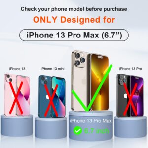 ORETECH for iPhone 13 Pro Max Case, with [2 x Screen Protectors] [10 Ft Military Grade Drop Test] [Camera Protection] 360° Shockproof Slim Thin Phone Case iPhone 13 Pro Max Cover 6.7'' - Orange