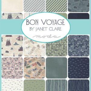 Janet Clare Bon Voyage Jelly Roll 40 2.5-inch Strips Moda Fabrics 16940JR