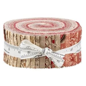 Moda, Jelly Roll, Chateau De Chantilly, Forty 2.5 inch Strips of Fabric