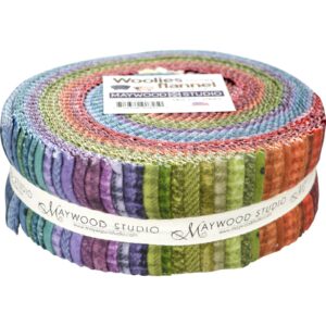 bonnie sullivan woolies flannel colors vol. 2 strips 40 2.5-inch strips jelly roll maywood studio