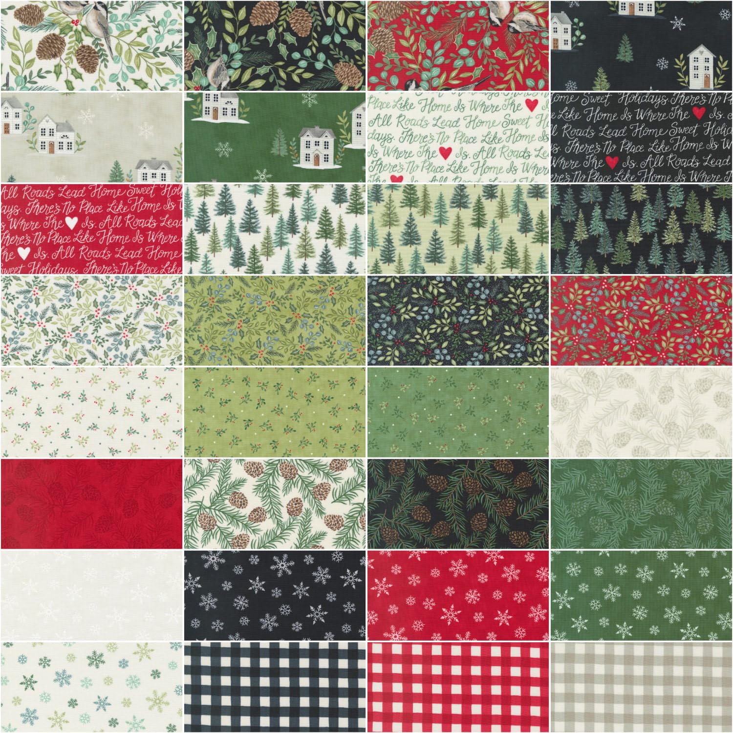 Deb Strain Holidays at Home Jelly Roll 40 2.5-inch Strips Moda Fabrics 56070JR