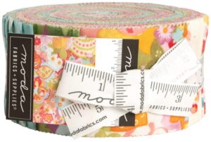 chez moi jolie jelly roll 40 2.5-inch strips moda fabrics 33690jr