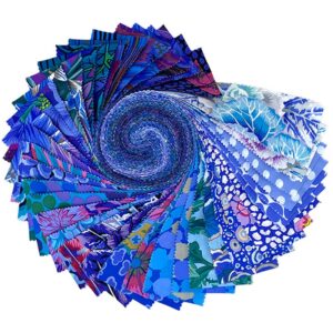 kaffe fassett collective classics plus lake design roll 40 2.5-inch strips jelly roll freespirit