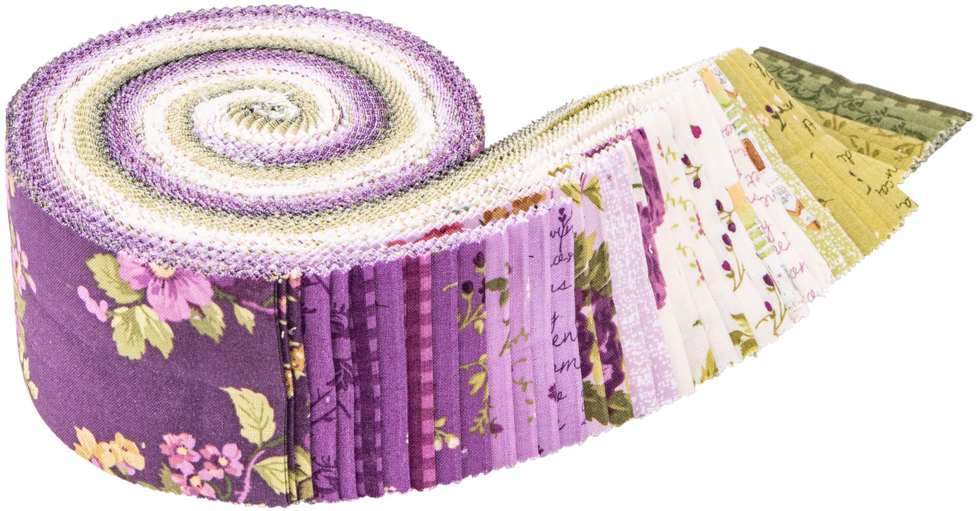 Anne of Green Gables Rolie Polie 40 2.5-inch Strips Jelly Roll Riley Blake Designs RP-13850-40