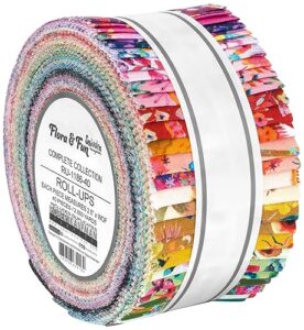 subhashini narayanan flora & fun roll up 40 2.5-inch strips jelly roll robert kaufman ru-1186-40