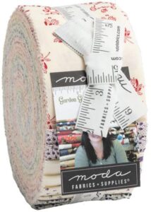 primitive gatherings garden gatherings shirtings jelly roll 40 2.5-inch strips moda fabrics 49171jr