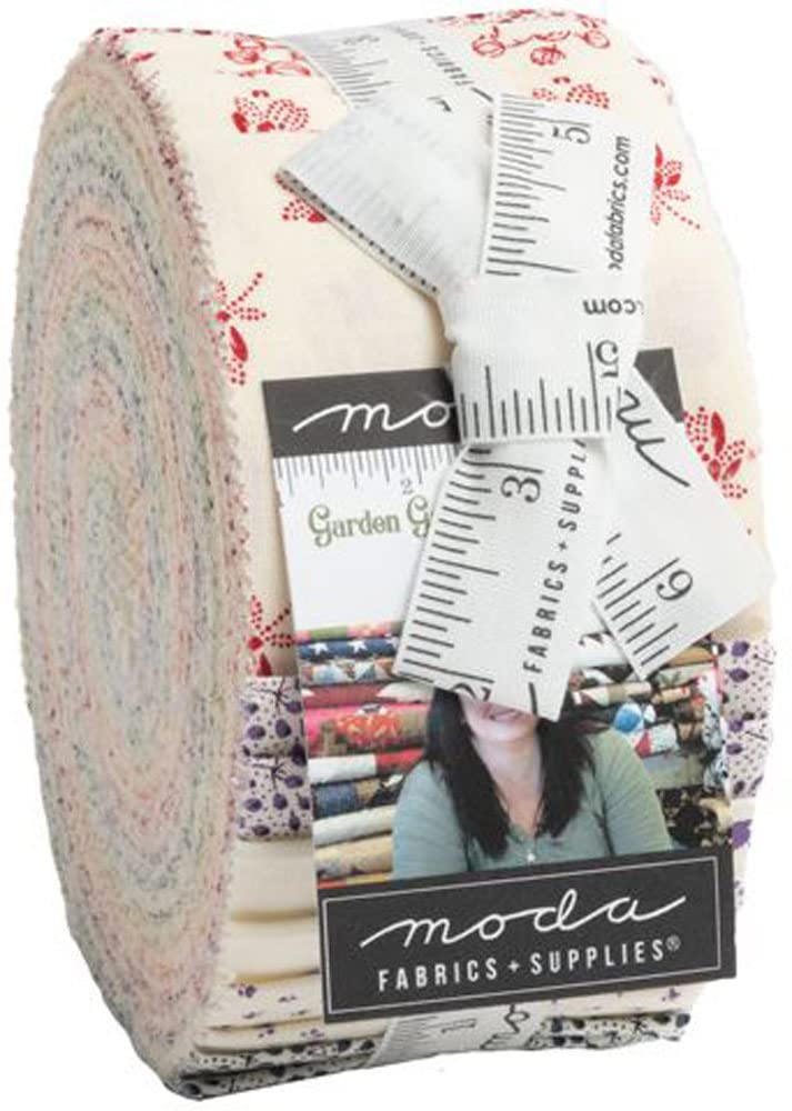 Primitive Gatherings Garden Gatherings Shirtings Jelly Roll 40 2.5-inch Strips Moda Fabrics 49171JR