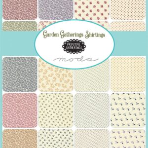 Primitive Gatherings Garden Gatherings Shirtings Jelly Roll 40 2.5-inch Strips Moda Fabrics 49171JR