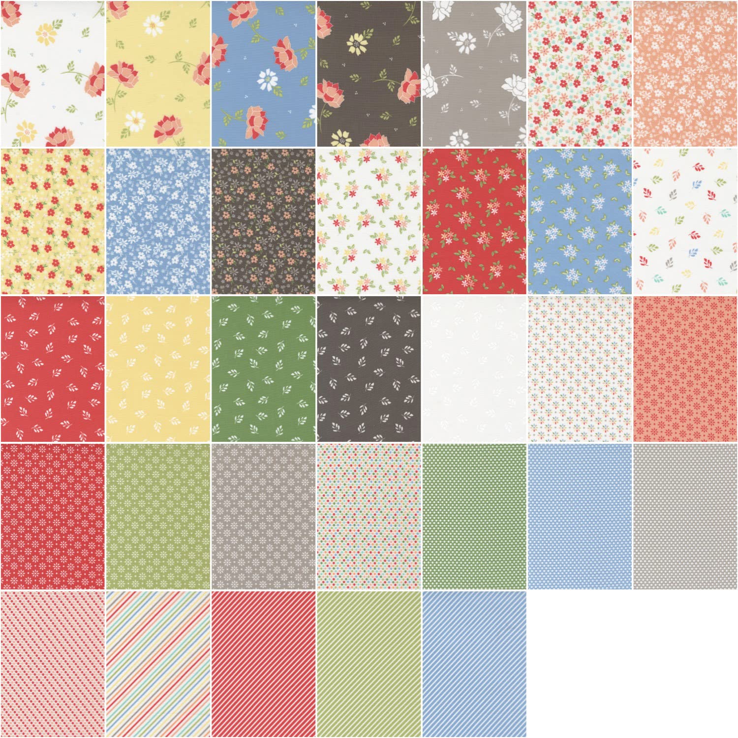 Sherri and Chelsi Emma Jelly Roll 40 2.5-inch Strips Moda Fabrics 37630JR