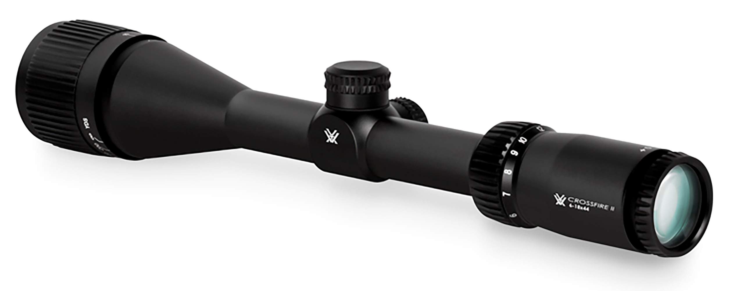 Vortex Optics Crossfire II 6-18x44 Adjustable Objective, Second Focal Plane, 1-inch Tube Riflescopes - V-Plex Reticle