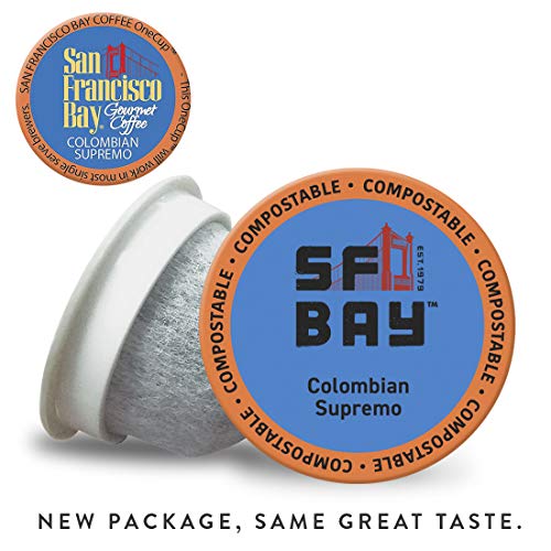 San Francisco Bay Compostable Coffee Pods - 100% Colombian (120 Ct) K Cup Compatible including Keurig 2.0, Medium Roast