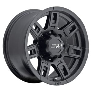 mickey thompson sidebiter ii wheel with satin black finish (16x8"/6x5.5") 0 millimeters offset