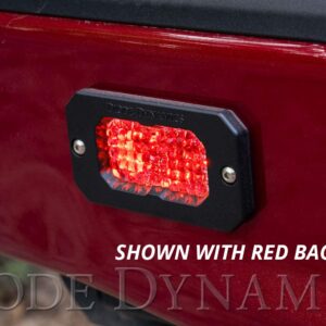 Diode Dynamics Stage Series 2in SAE White Sport Flush Mount LED Pod (pair), Combo w/Amber Backlight