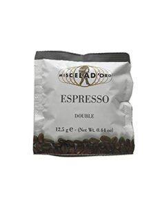 miscela d'oro espresso regular (double) - two boxes x 100 espresso pods - 200 pods