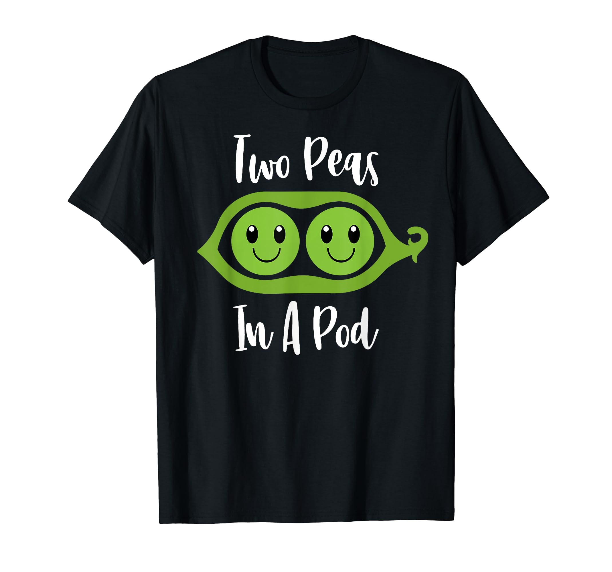 TWO PEAS IN A POD Cute Brother Sister Twins Couples Matching T-Shirt