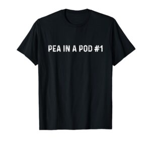 two peas in a pod cute couples halloween costume idea t-shirt