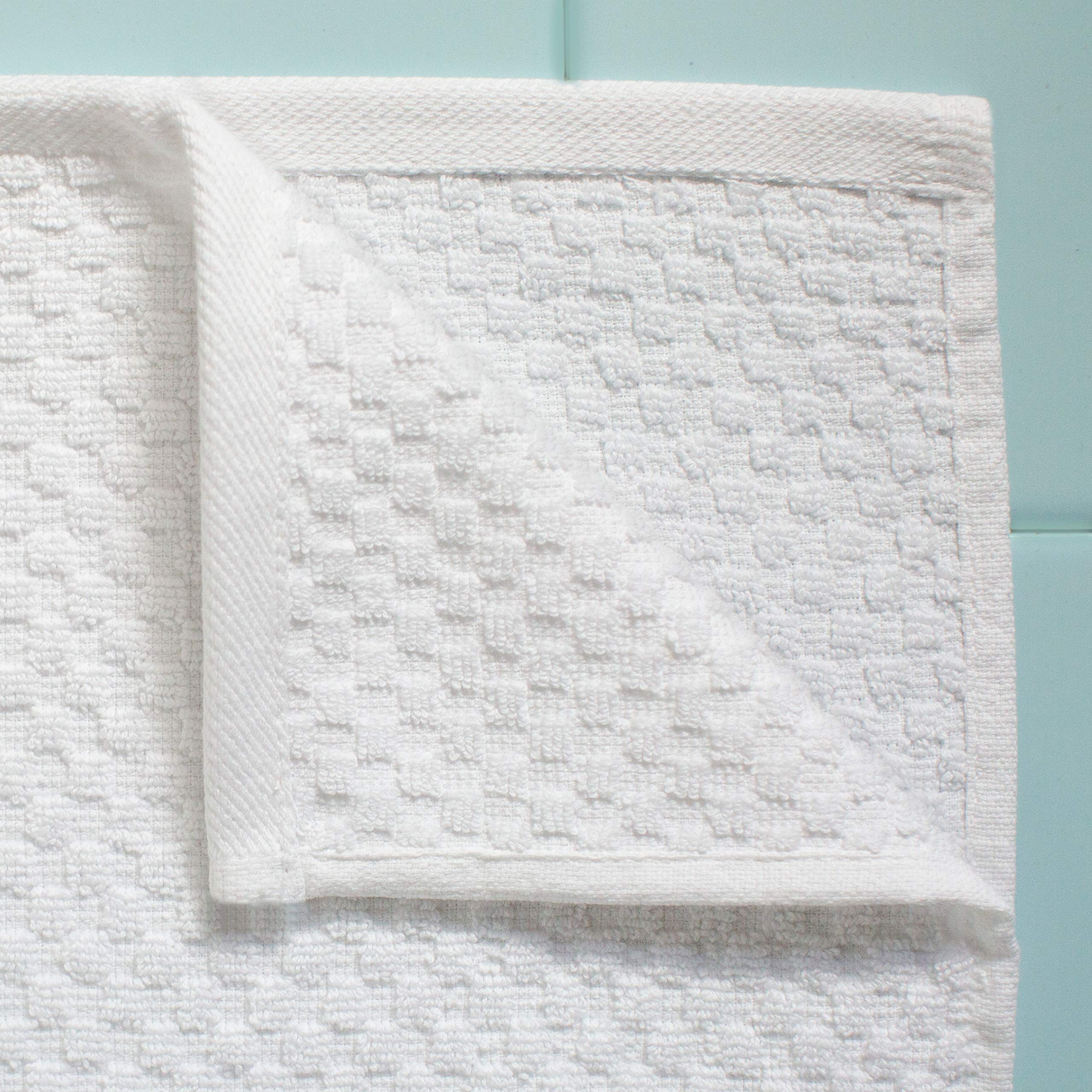 COTTON CRAFT- Euro Spa Set of 2 Luxury Waffle Weave Bath Sheets, Oversized Pure ringspun Cotton, 35 inch x 70 inch, White