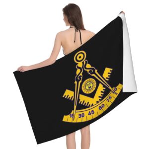 zahika freemason past master beach towel absorbent bathroom towels beach towels oversized super ​32x52 inch