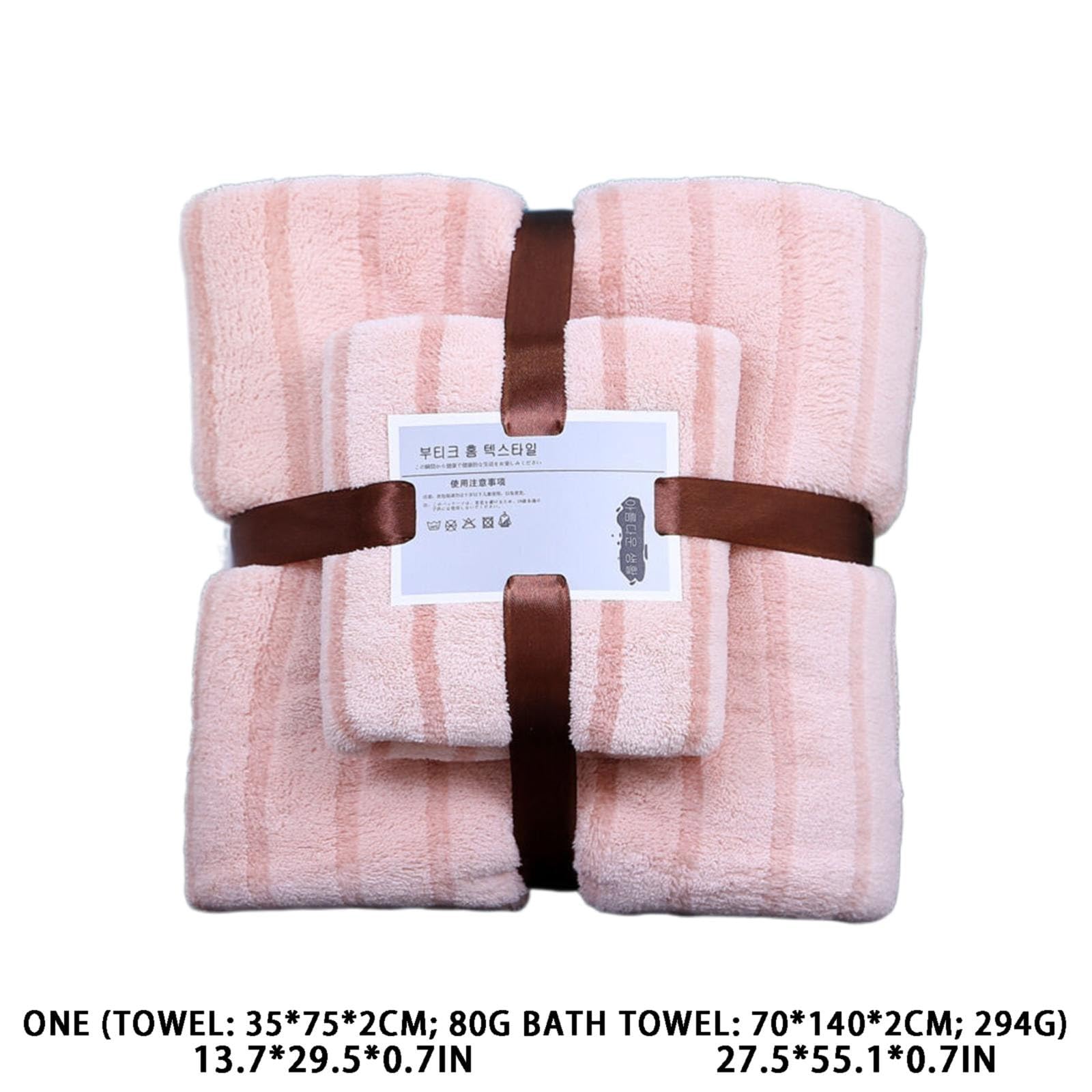 Scceatti Bath Towels Set of 2 Oversized Luxury Ultra Soft Bathroom Towel Sets Quick Dry Absorbent Thick Plush Coral Fleece Shower Towels Sheets for Bathroom Adults Women Gifts 24x55In/14x30In Purple