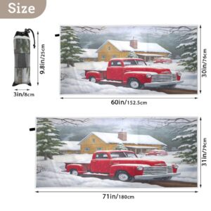 Christmas House Truck Beach Towel Sand Free Beach Blanket Pool Towels Quick Dry Towel Beach Towels Oversized Travel Towel for Women Men Gym Sports Swimming Camping Beach Essentials M