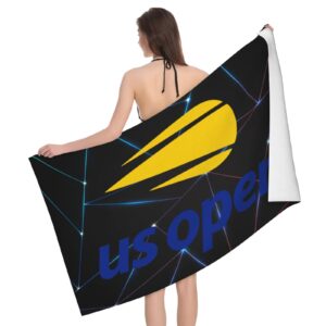 lujzwop us open tennis 2023 beach towel, oversized pool towel, quick dry microfiber beach towel for men and women