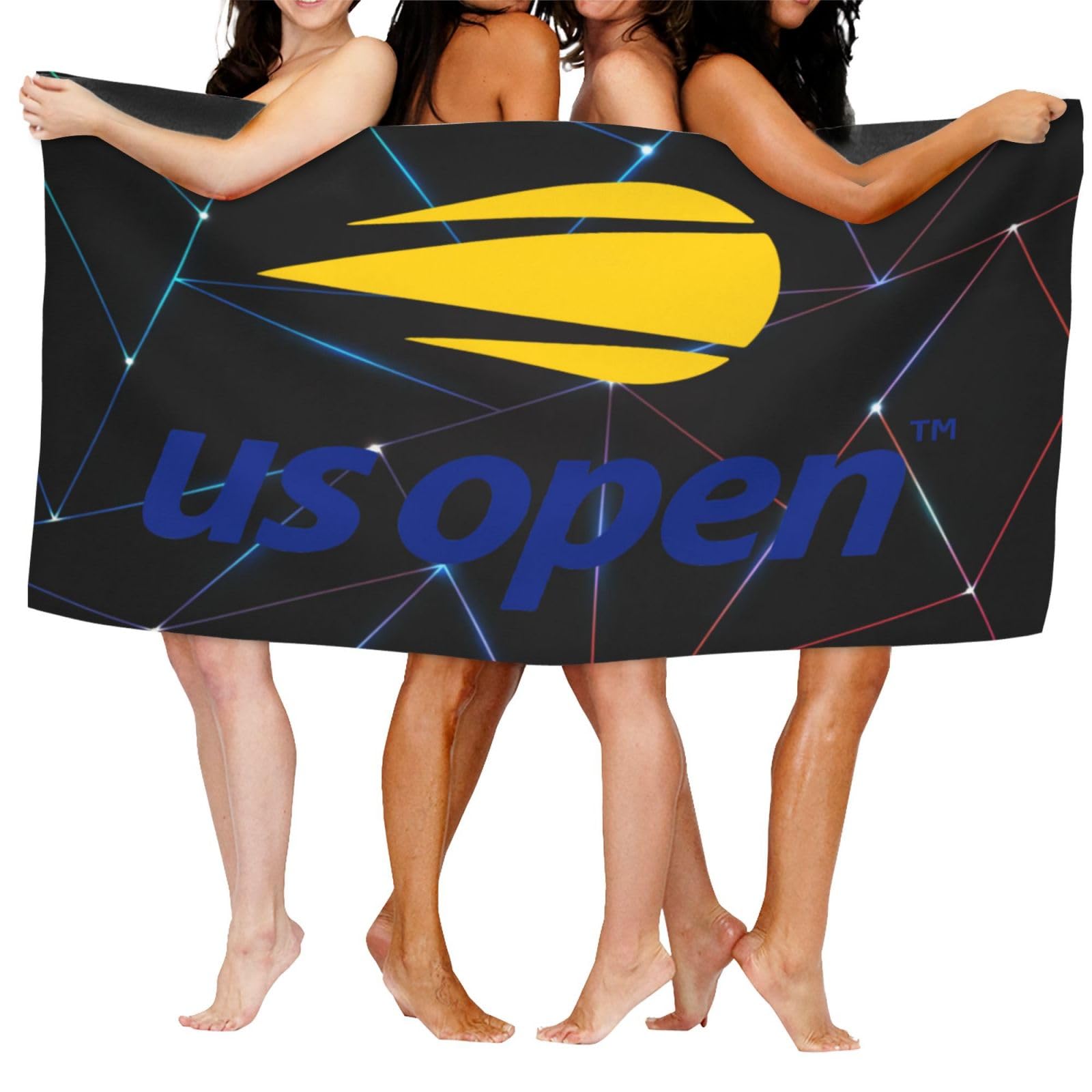 Lujzwop Us Open Tennis 2023 Beach Towel, Oversized Pool Towel, Quick Dry Microfiber Beach Towel for Men and Women