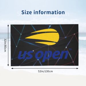 Lujzwop Us Open Tennis 2023 Beach Towel, Oversized Pool Towel, Quick Dry Microfiber Beach Towel for Men and Women