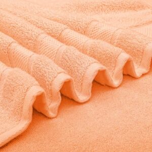 Magshion Extra Large Cotton Bath Sheet for Bathroom Adults Oversized Quick-Dry Bath Sheet Towel, Peach