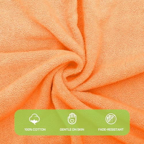 Magshion Extra Large Cotton Bath Sheet for Bathroom Adults Oversized Quick-Dry Bath Sheet Towel, Peach