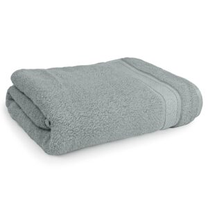 magshion extra large cotton bath sheet for bathroom adults oversized quick-dry bath sheet towel, gray