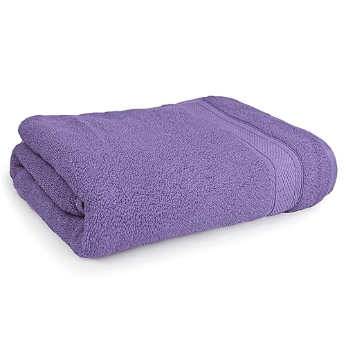 Magshion Extra Large Cotton Bath Sheet for Bathroom Adults Oversized Quick-Dry Bath Sheet Towel, Light Purple