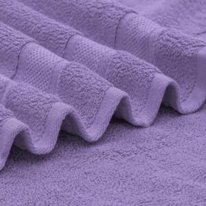 Magshion Extra Large Cotton Bath Sheet for Bathroom Adults Oversized Quick-Dry Bath Sheet Towel, Light Purple