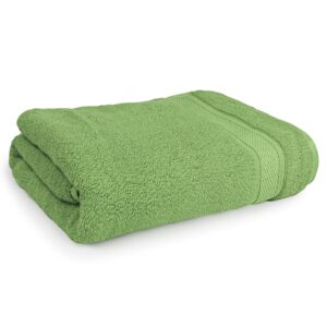 magshion extra large cotton bath sheet for bathroom adults oversized quick-dry bath sheet towel, olive green