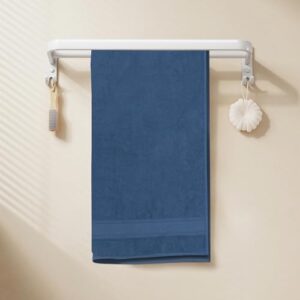 Magshion Extra Large Cotton Bath Sheet for Bathroom Adults Oversized Quick-Dry Bath Sheet Towels Set of 2,Blue