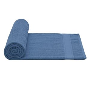 Magshion Extra Large Cotton Bath Sheet for Bathroom Adults Oversized Quick-Dry Bath Sheet Towels Set of 2,Blue