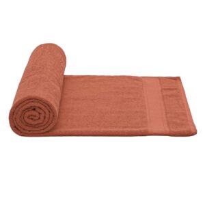 Magshion Extra Large Cotton Bath Sheet for Bathroom Adults Oversized Quick-Dry Bath Sheet Towels Set of 2,Rust