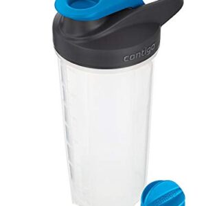 Contigo Shake & Go Fit Shaker Bottle, 28 oz., Carolina Blue, Snap Lid