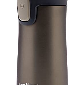 Contigo Pinnacle Autoseal Travel Mug, Stainless Steel Thermal Mug, Vacuum Flask, Leakproof Tumbler, Coffee Mug with BPA Free Easy-Clean Lid, 300 ml, Tans Matte